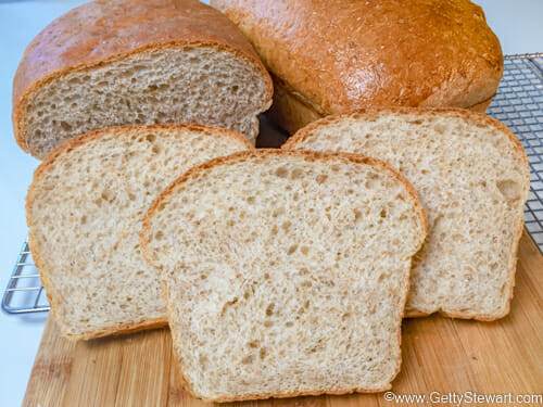 How to Make 50/50 Homemade Sandwich Bread - GettyStewart.com